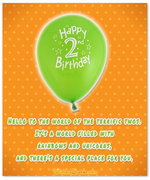 What To Write In 2 Year Old Birthday Card 